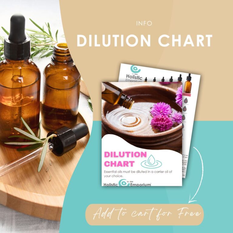 Essential Oil Dilution Chart FREE - Holistic Emporium