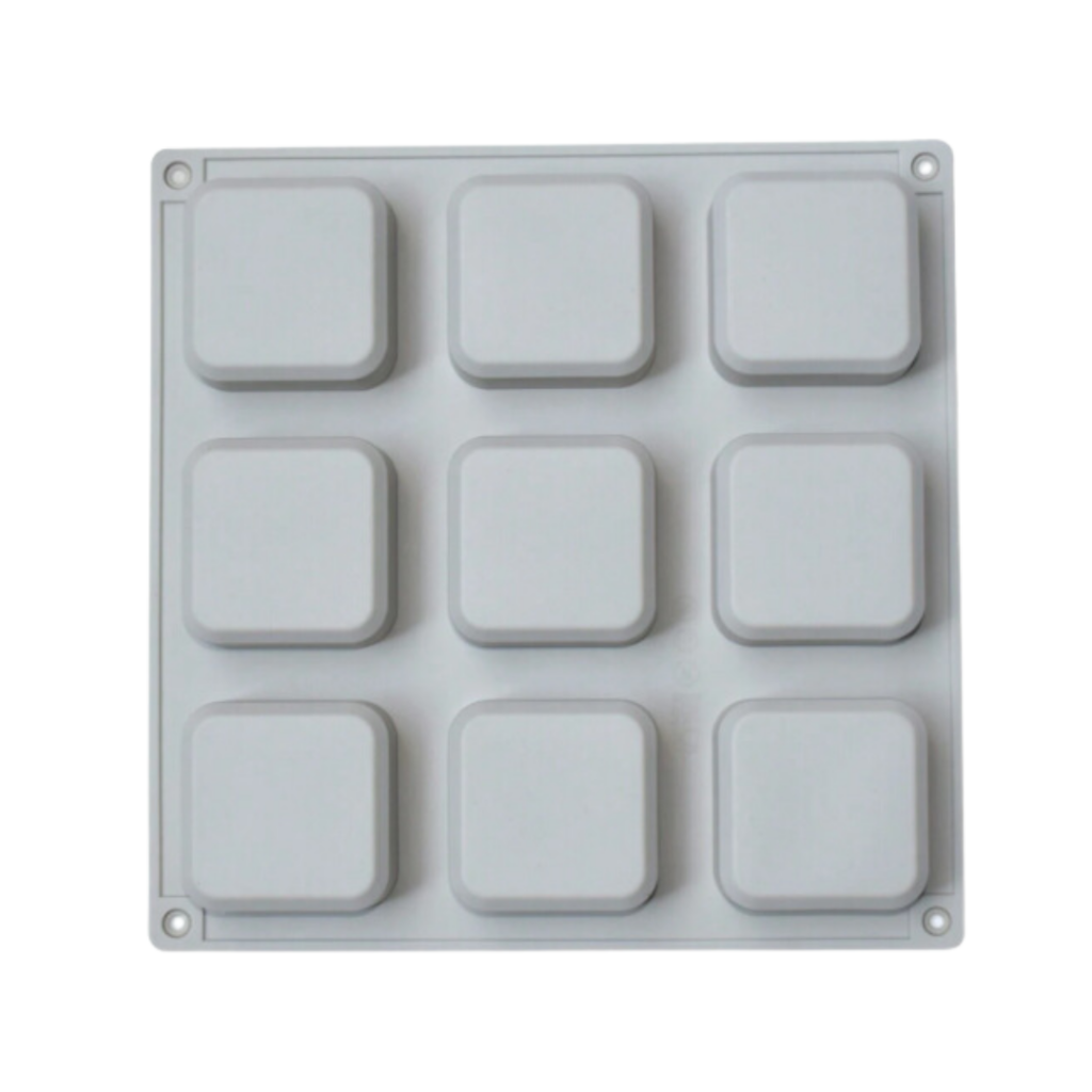 9 Cavity Silicone Square Mould - Holistic Emporium